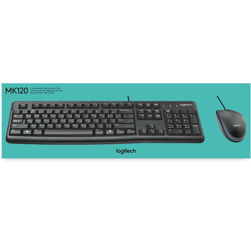 Teclado y Mouse Logitech MK120 - Diamond System - Diamond System