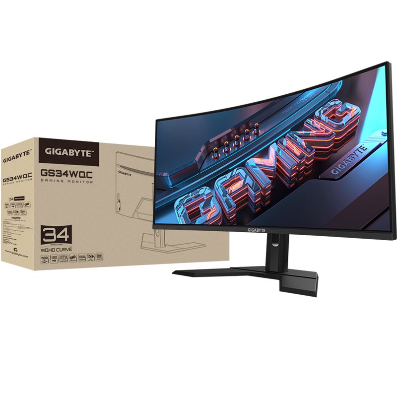 Monitor curvo 34 QuadHD Gigabyte GS34WQC 120Hz 1ms - Diamond System ...